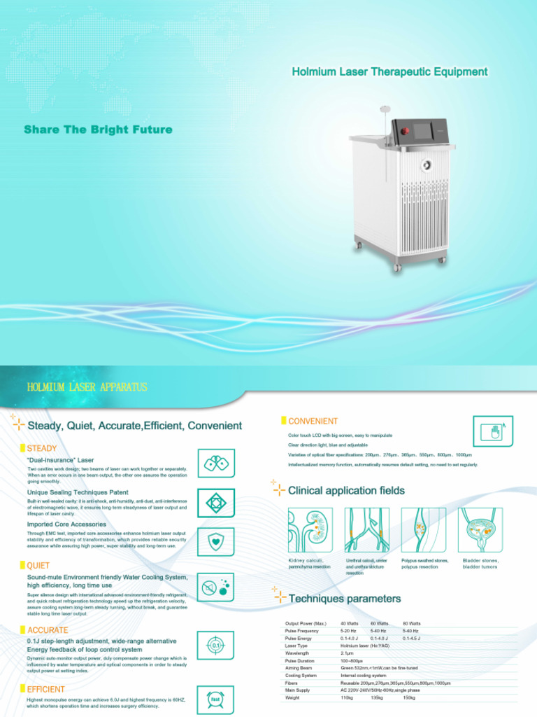 40-80w Holmium Laser Machine | PDF