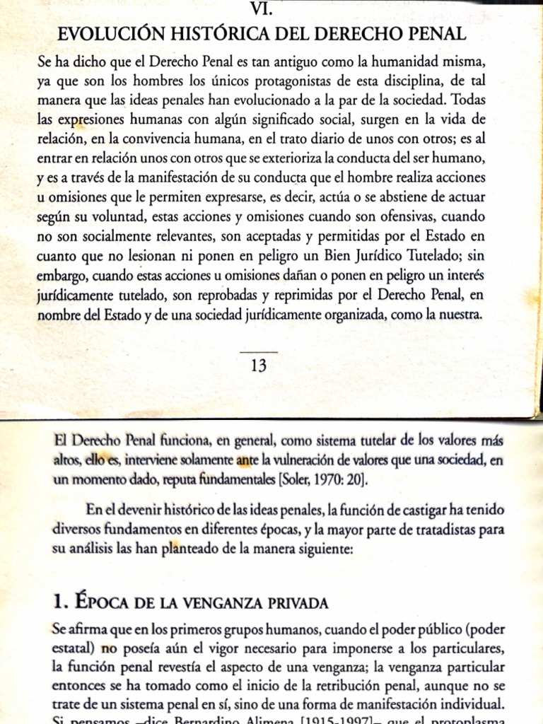 Historia Derecho Penal Pdf Derecho Penal Castigos