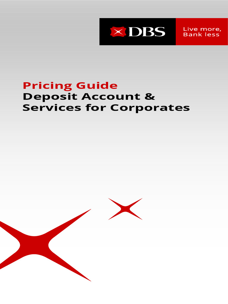 DBS pricing-guide | PDF | Cheque | Transaction Account