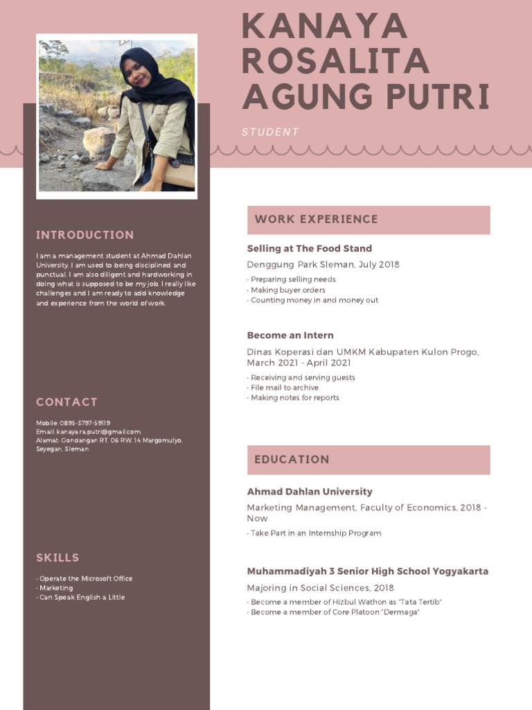 CV Kanaya Rosalita | PDF