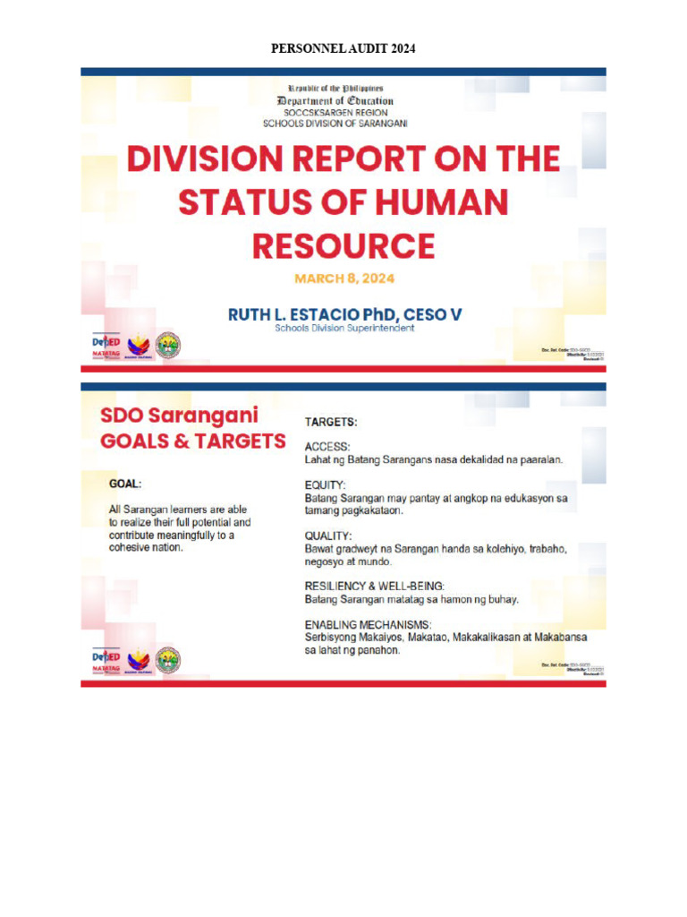 Script PERSONNEL AUDIT 2024 | PDF | Labor