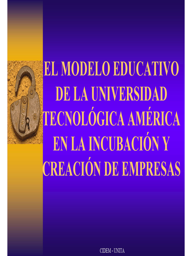 Modelo Programa Emprendedor-Unita | PDF | Iniciativa empresarial | Business