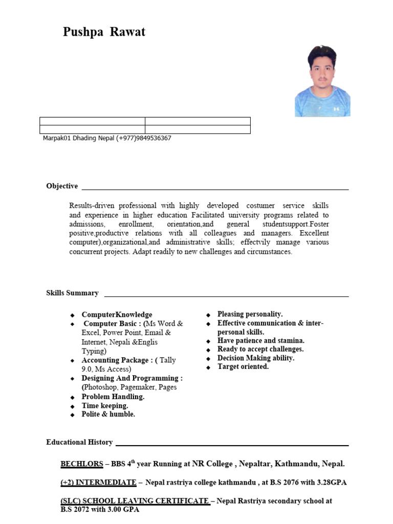 CV of Pushpa Rawat - Copy 3 | PDF
