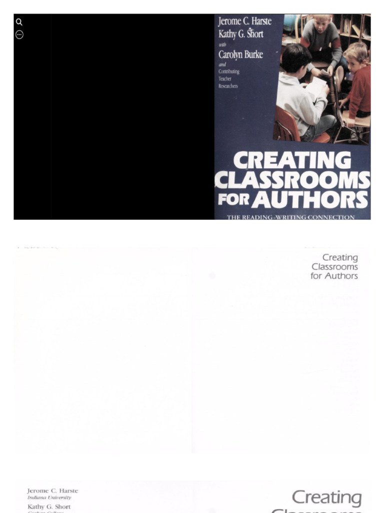 Creating Classrooms For Authors The Reading-Writing Connection - Book | PDF