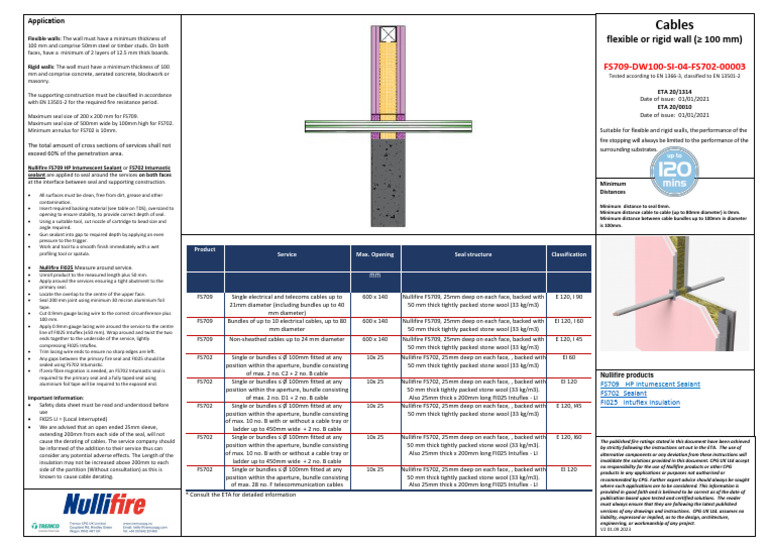 FS709 Technical Drawing Detail - Cables (en-GB) | PDF