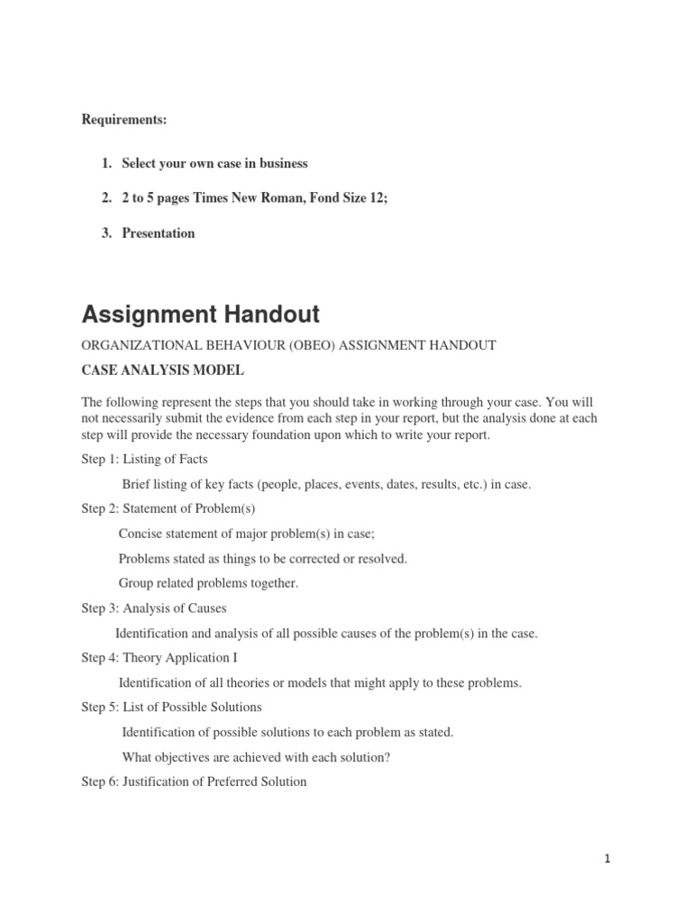 OB-Assignment | PDF | Theory | Cognition