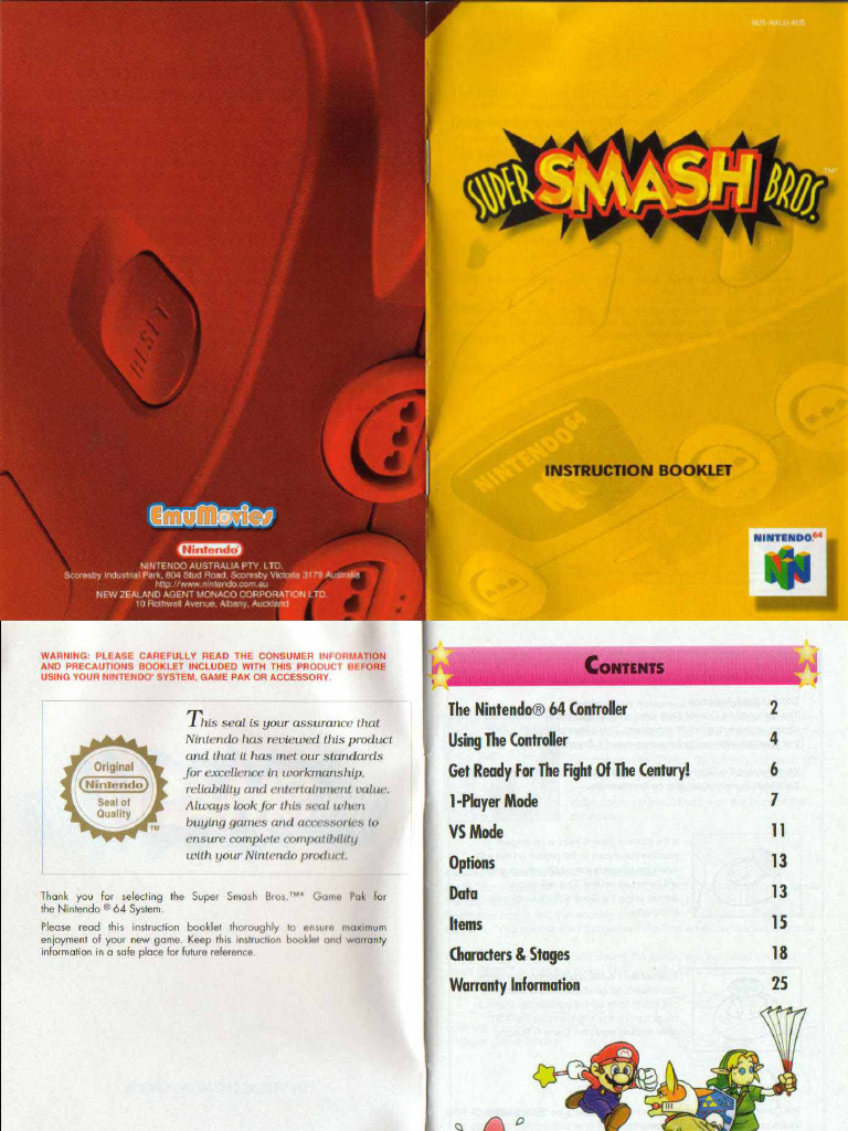 Super_Smash_Bros._-_1999_-_Nintendo | PDF