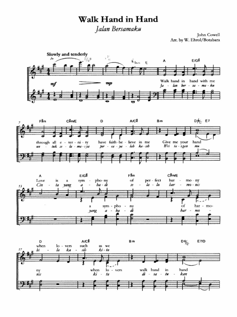 Walk Hand in Hand | PDF