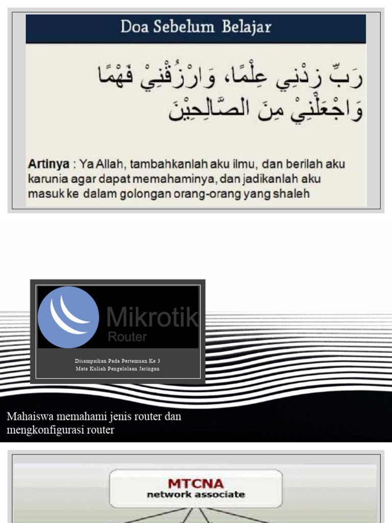 PM3 - Mikrotik Router & Configuration | PDF