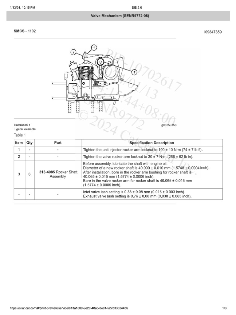 Valve Lash | PDF