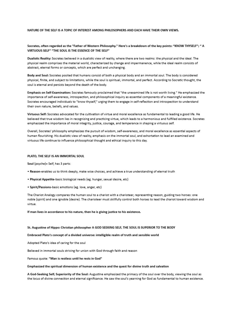 Socrates Pdf Id Philosophy Of Self