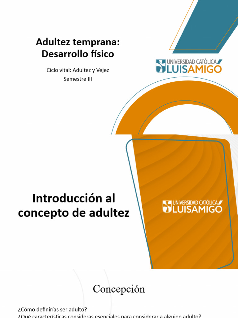 Adultez temprana. Desarrollo físico | PDF