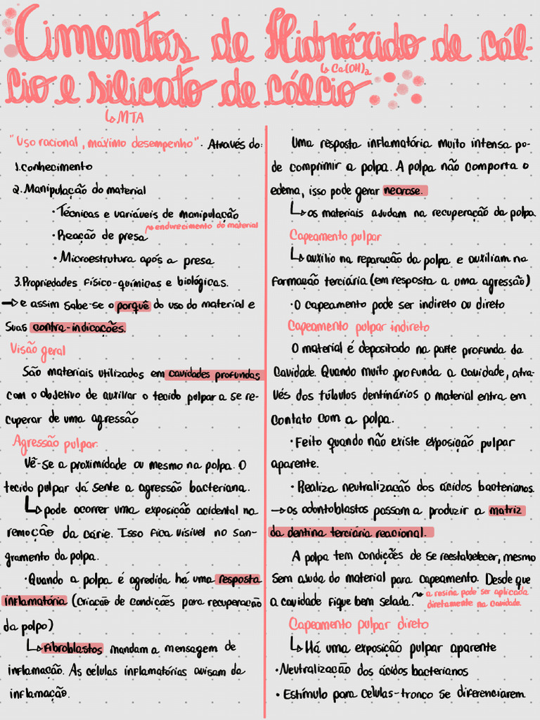 Cimento de Hidróxido de Cálcio - 230410 - 111422 | PDF