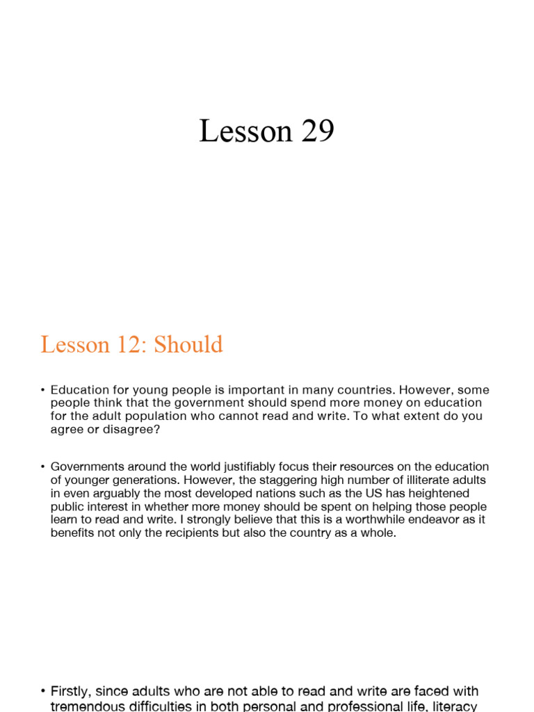 Pre-Lesson 29 | PDF