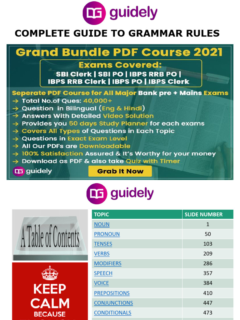 Guidely Grammar Rules | PDF