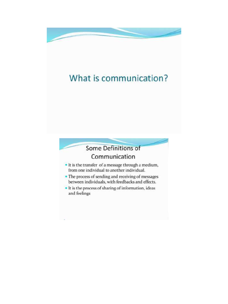 Effective Communication Notes | PDF