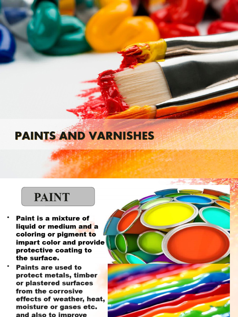 Paints and Varnishes | PDF | Paint | Varnish