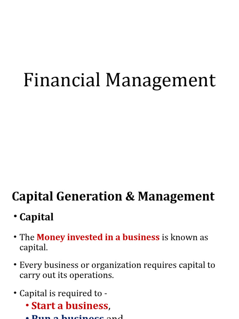 Essential Guide to Financial Management | PDF | Finance & Money ...