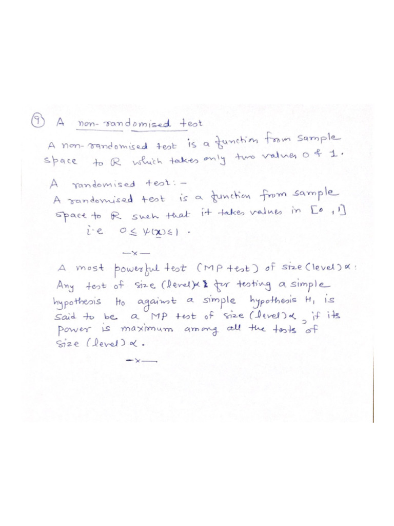 NP Lemma and MP Tests | PDF