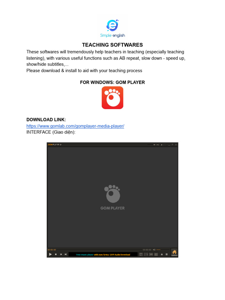 Guideline - GOM Player & VLC Player (1) | PDF