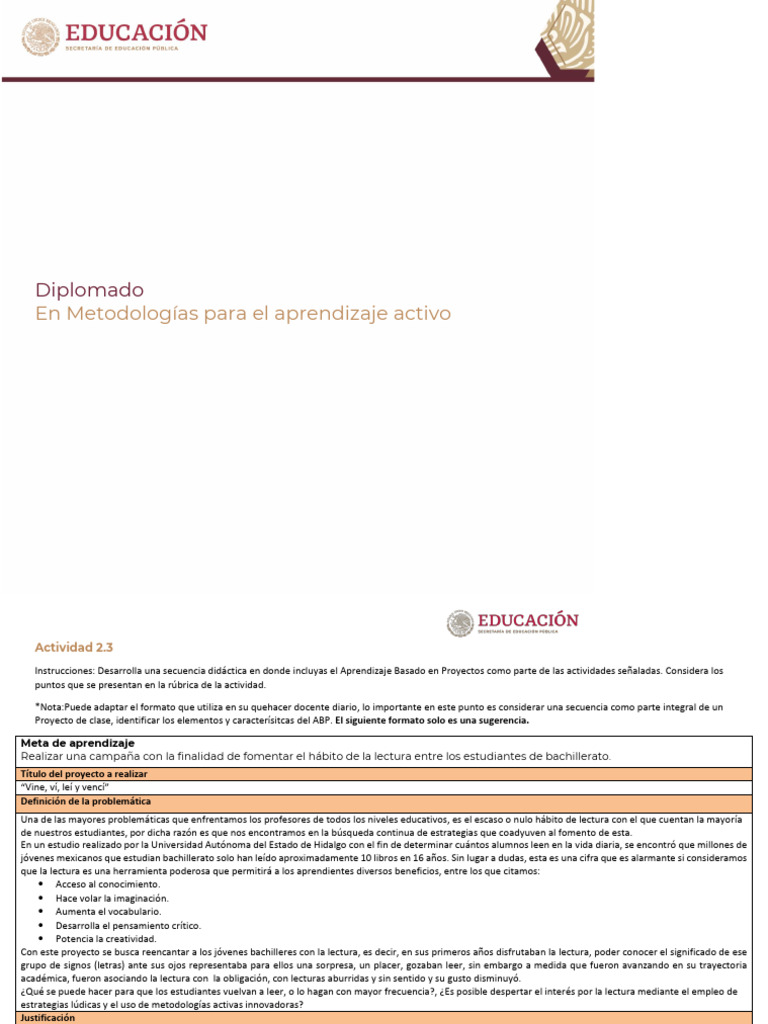 Secuencia Didáctica | PDF | Aprendizaje en base a proyectos | Maestros