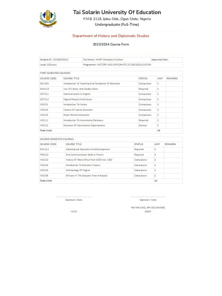 TASUED - EduTAMS | PDF