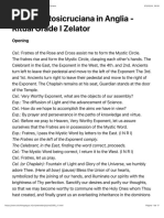 Initiation Ritual Into The Templars 1 | PDF | Knights Templar