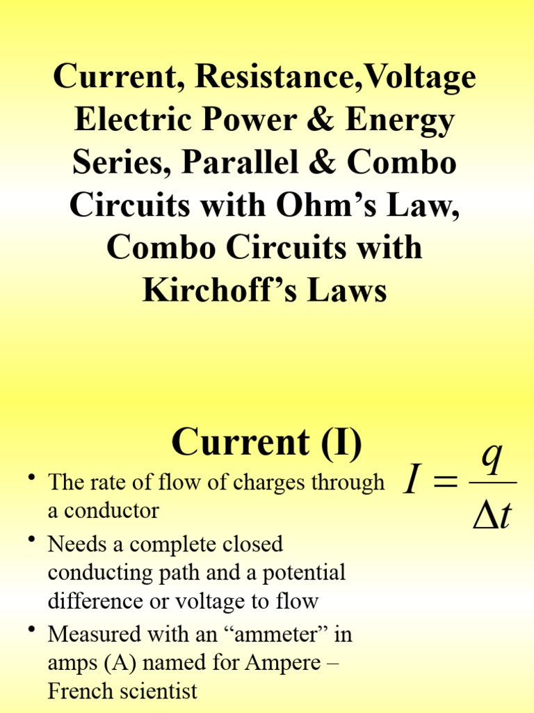 Powerpoint - Electric Circuits - Level | PDF