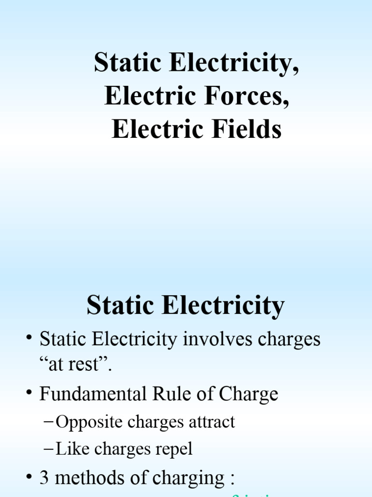 Understanding Static Electricity and Charges | PDF | Electric Charge ...