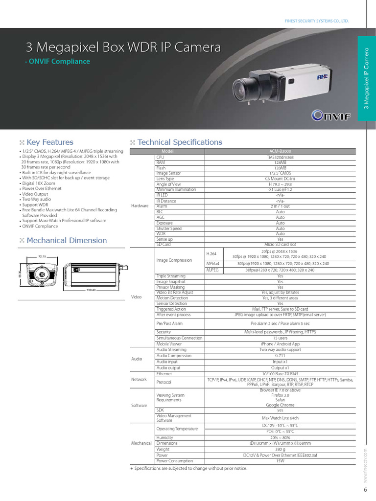 Acm B3000 Fine | PDF | Camera | Pixel