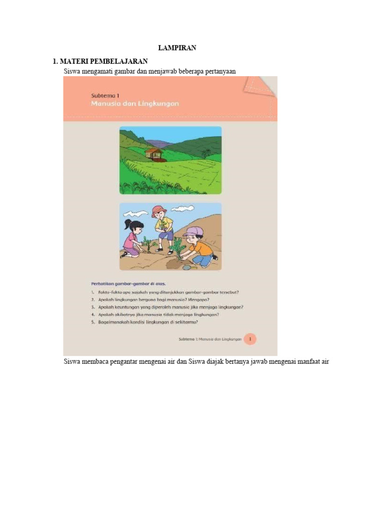 RPP TEMA 8 Lengkap Dengan Lampiran | PDF