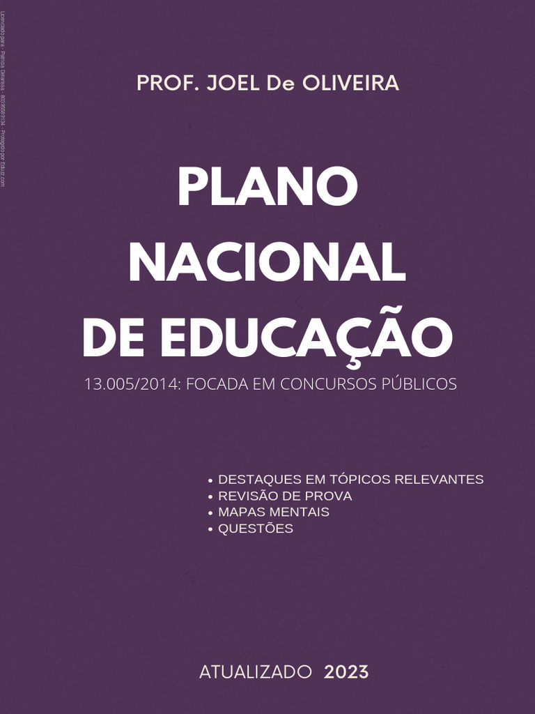 Livro Digital Plano Nacional de Educacao 2023 OK IMPRESSÃO | PDF
