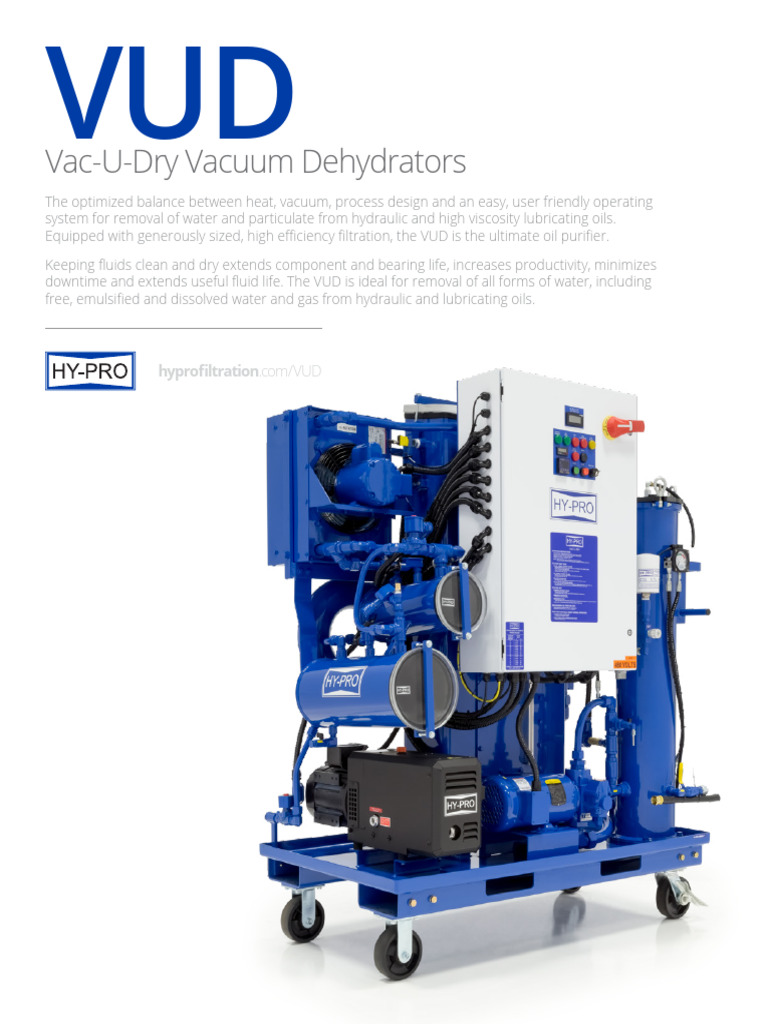 Vud Vac U Dry Vacuum Dehydrator | PDF