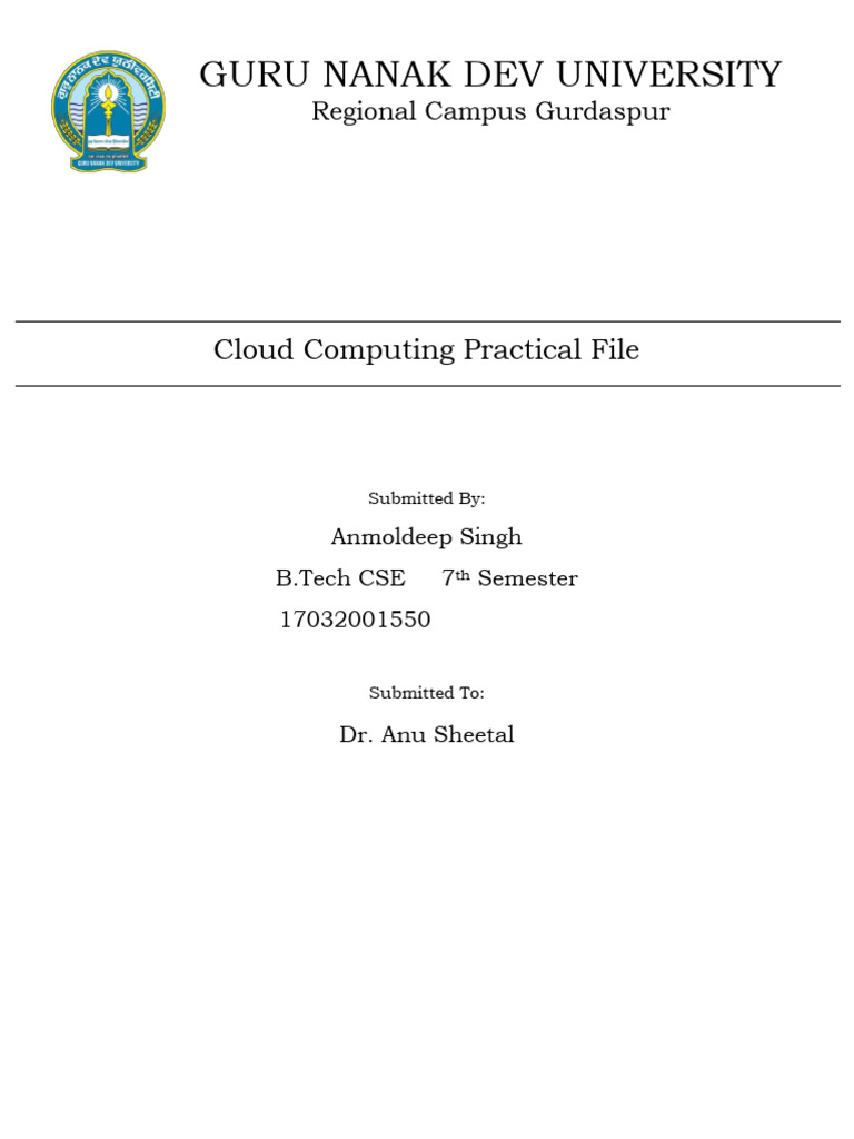 Cloud - Computing Pract | PDF