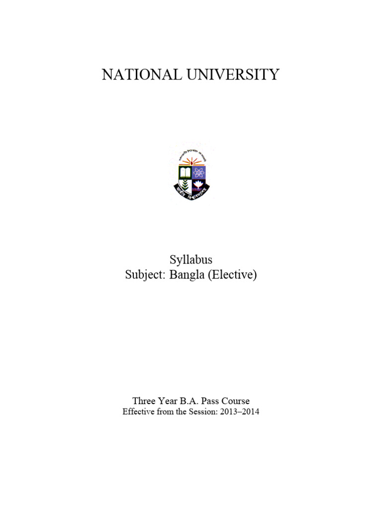 Bangla (Elective) | PDF