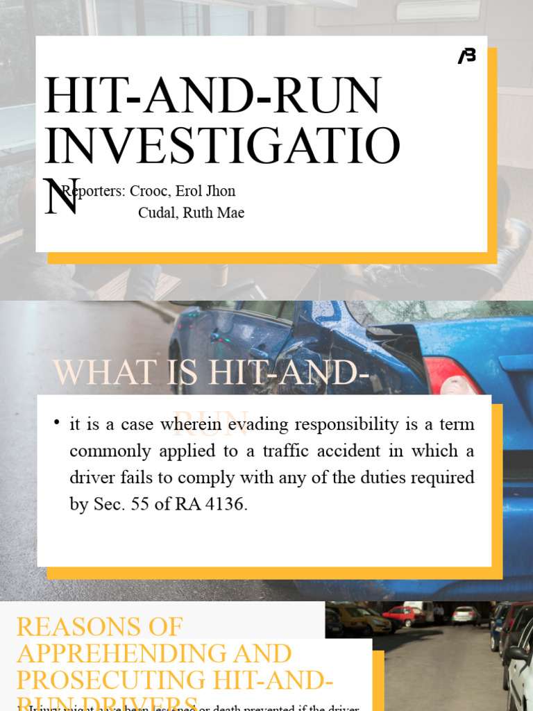 Hit-and-Run Investigation Procedures | PDF | Common Law | Justice