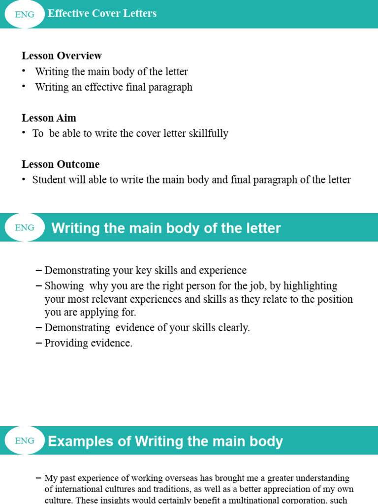 Effective Cover Part 2 | PDF