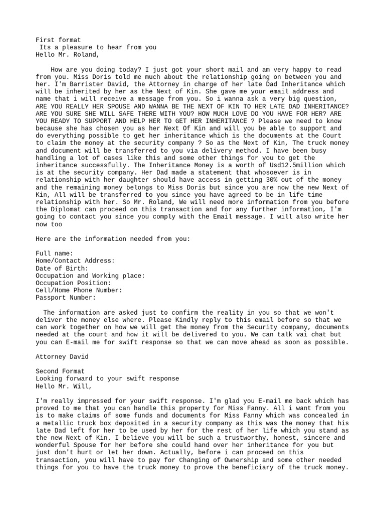 Inheritance Format-1-2 | PDF | User (Computing) | Lawyer