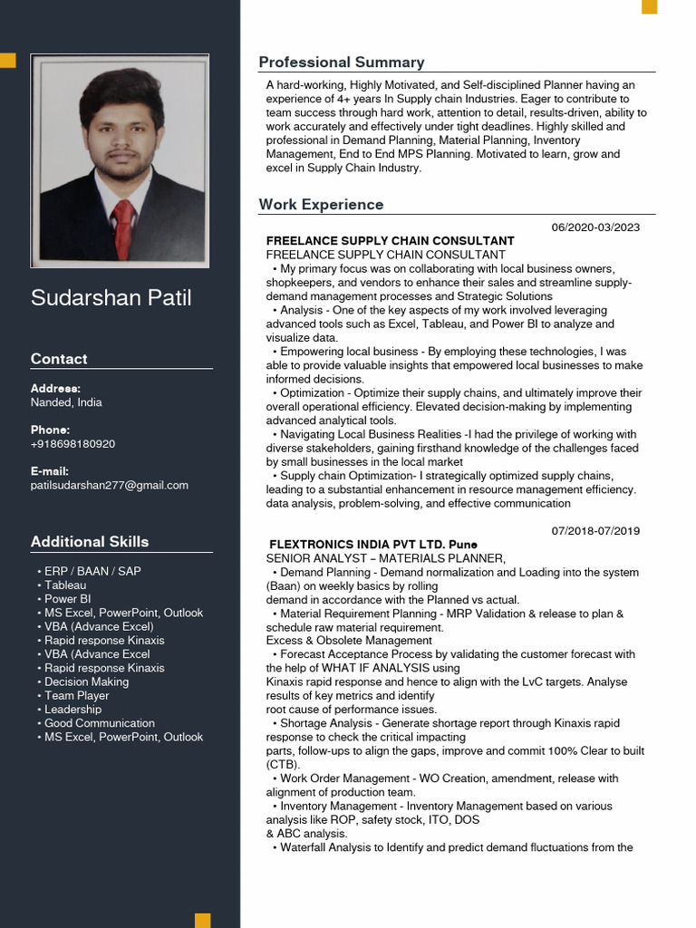 Sudarshan Patil CV | PDF