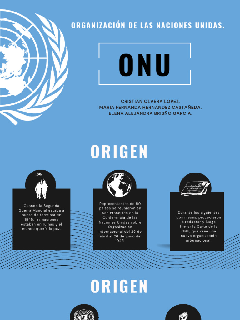 ONU | PDF | Naciones Unidas | Relaciones internacionales