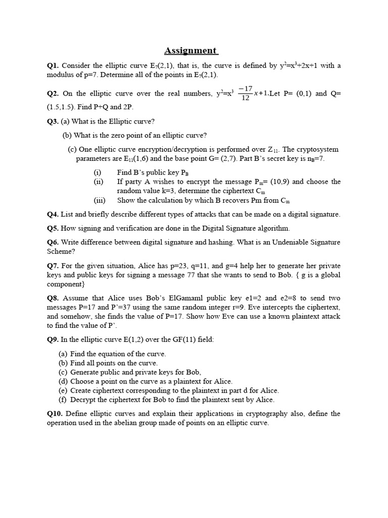 Assignment 2 Questions | PDF