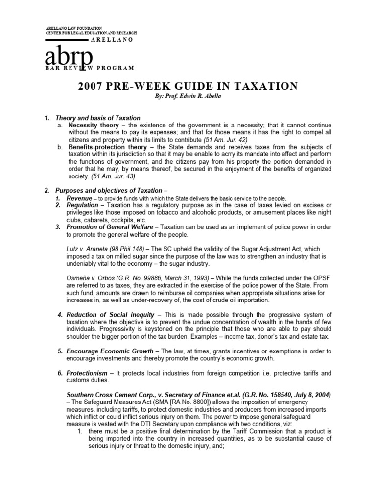 Tax Pre Week Reviewer | PDF | Tax Deduction | Taxes