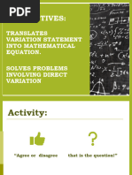 Direct Variation | PDF | Mathematical Concepts | Mathematical Analysis