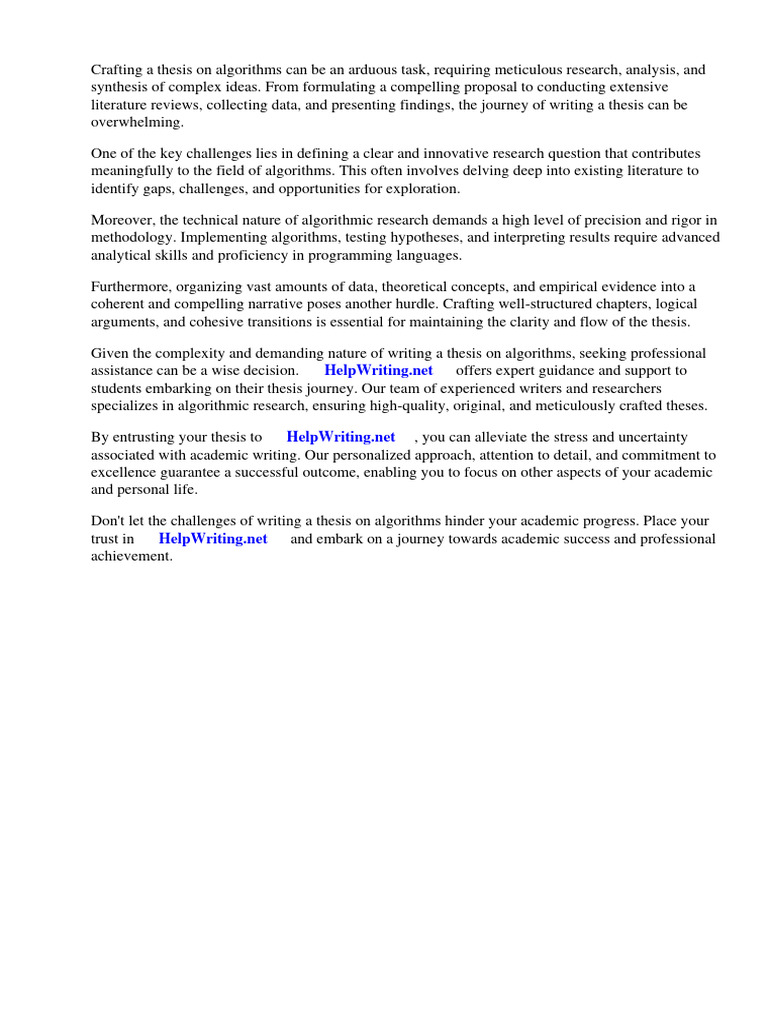 Algorithm Thesis Proposal | PDF | Machine Learning | Algorithms
