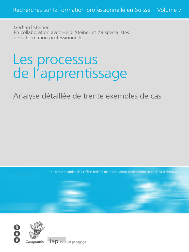 Les Processus Delapprentissage | PDF