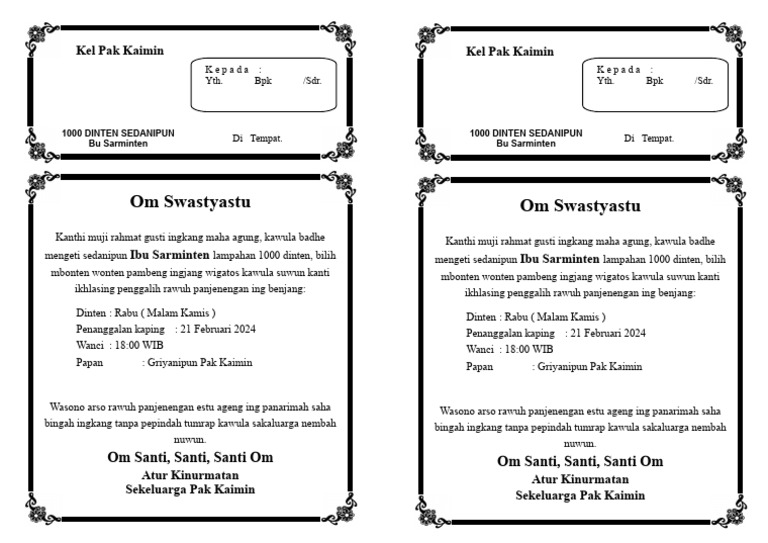 Nyewu Hindu Jadi 2 | PDF