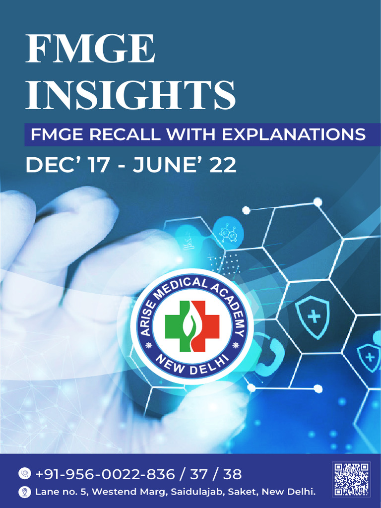 FMGE Insights | PDF | Diseases And Disorders | Clinical Medicine