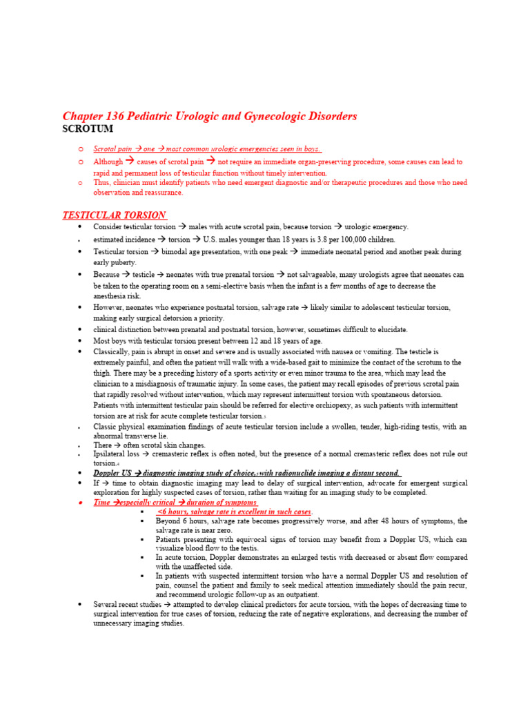 Chapter 136 Pediatric Urologic and Gynecologic Disorders | PDF ...