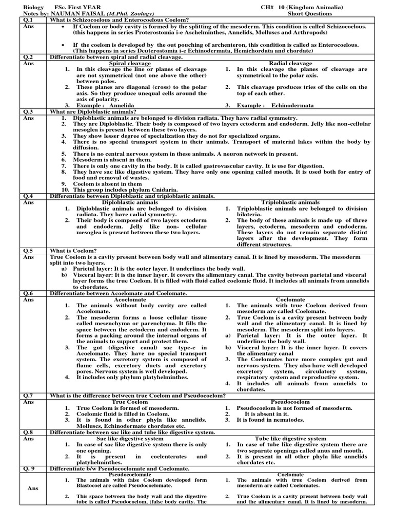 chapter 10 biology | PDF | Mollusca | Coral