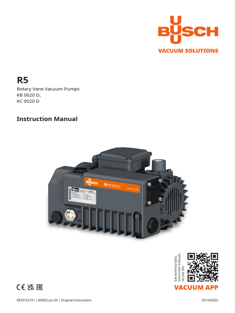 Instruction Manual R5 KB - KC 0020 D - EN - en | PDF | Electric Motor ...